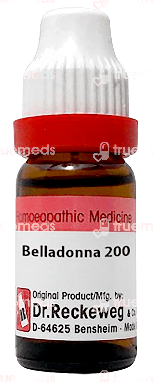 Dr Reckeweg Belladonna 200 Ch Dilution 11 Ml - Uses, Side Effects ...