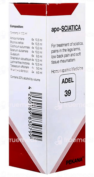Adel 39 Apo Sciatica Drop 20 Ml - Uses, Side Effects, Dosage, Price ...