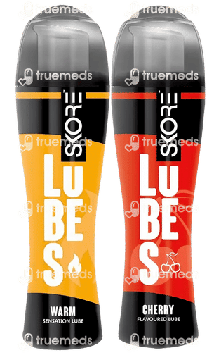Skore Warm Sensation And Cherry Flavoured Combo Pack 2 Lubricant 50 Ml ...