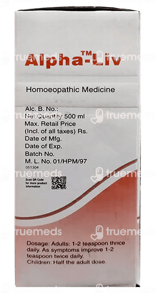 Dr Willmar Schwabe India Alpha Liv Liver Tonic 500 Ml - Uses, Side ...