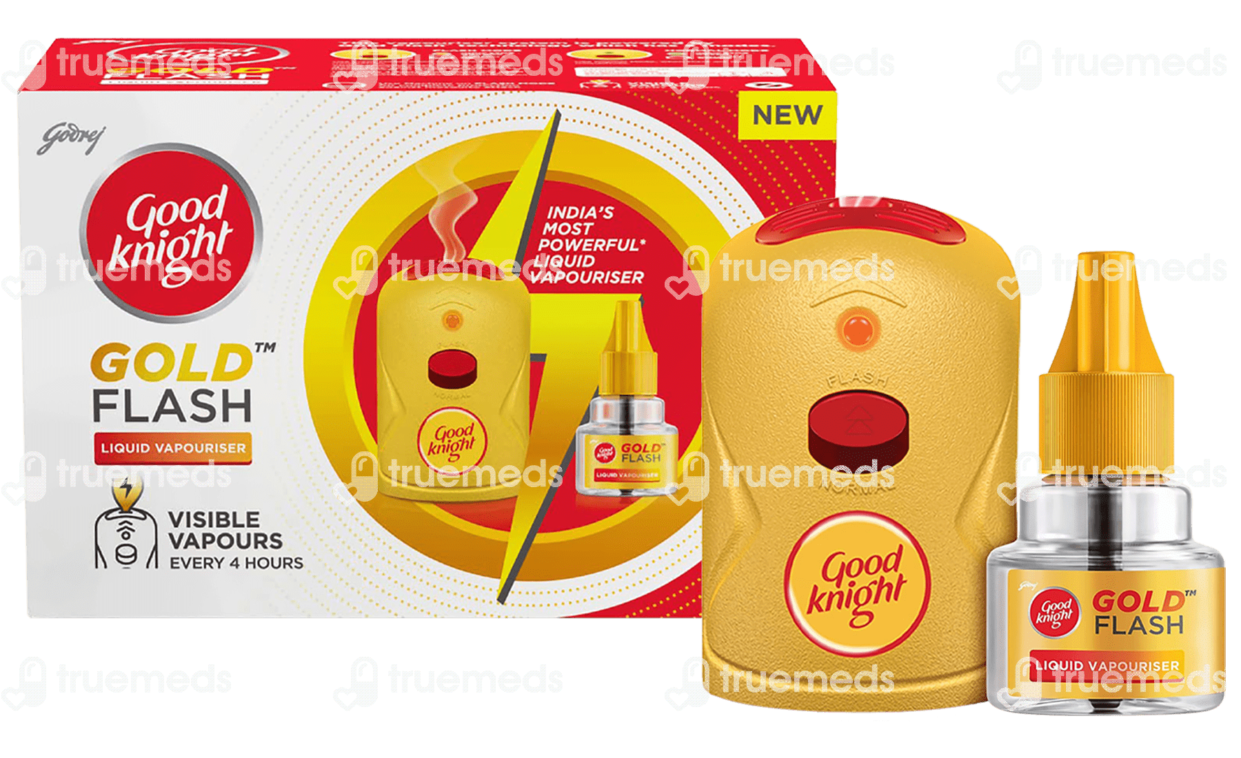 Good Knight Gold Flash Machine With Gold Flash Refill 45 Ml - Uses ...