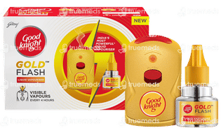 Good Knight Gold Flash Machine With Gold Flash Refill 45 Ml - Uses ...