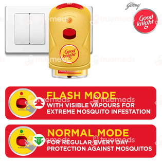 Good Knight Gold Flash Machine With Gold Flash Refill 45 Ml - Uses ...