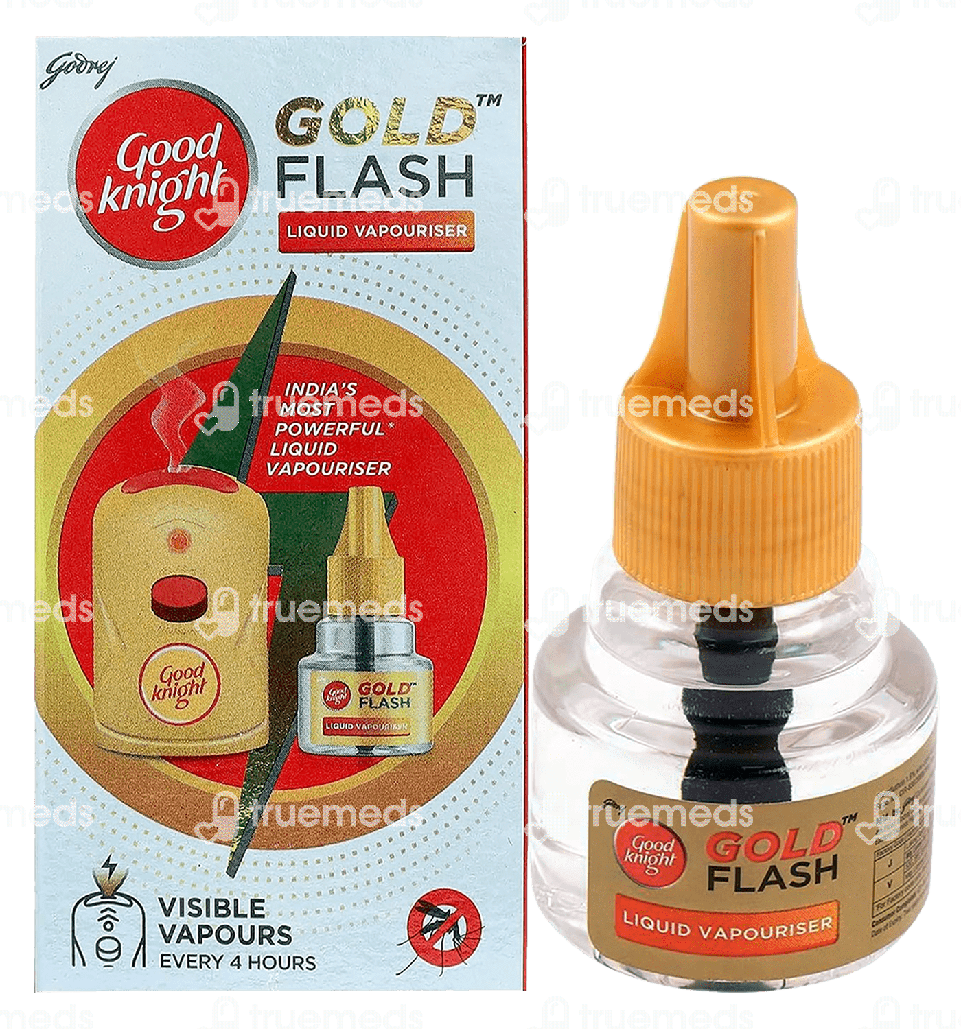 Good Knight Gold Flash Refill 45 Ml - Uses, Side Effects, Dosage, Price ...