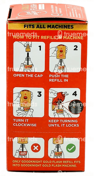 Good Knight Gold Flash Refill 45 Ml - Uses, Side Effects, Dosage, Price ...