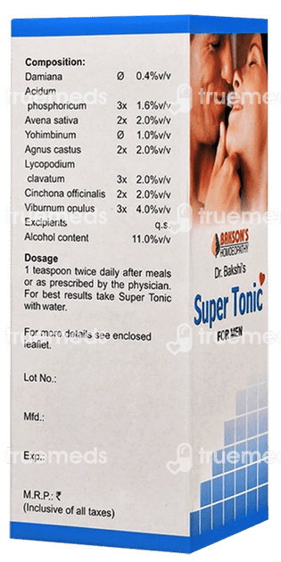 Baksons Super Tonic 115 Ml - Uses, Side Effects, Dosage, Price | Truemeds