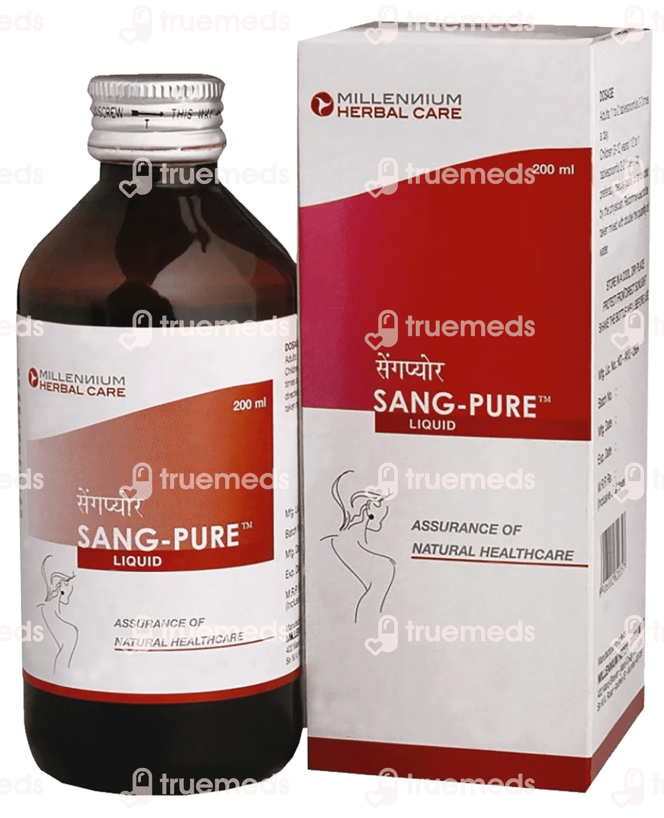 Millennium Herbal Care Sang Pure Liquid 200 Ml - Uses, Side Effects ...