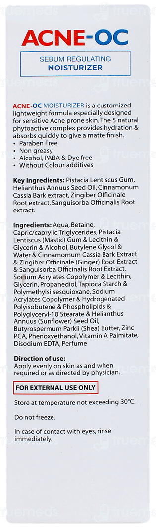 Acne Oc Sebum Regulating Moisturizer 75gm - Uses, Side Effects, Dosage ...