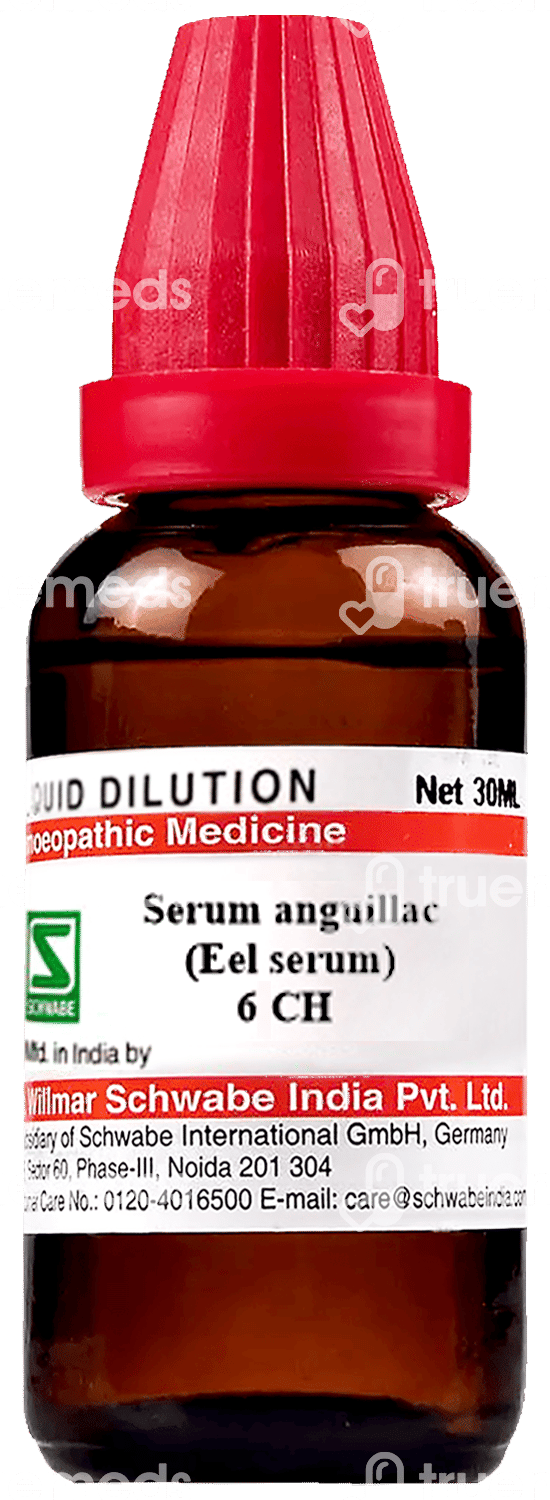 Dr Willmar Serum Anguillae Eel Serum 6ch Dilution 30ml - Uses, Side Effects, Dosage, Price ...