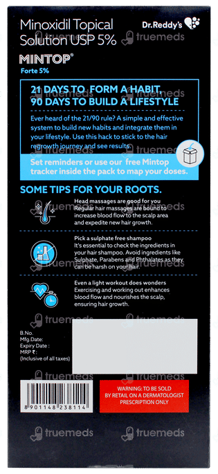 Mintop Forte 5 Solution 120 Ml - Uses, Side Effects, Dosage, Price ...