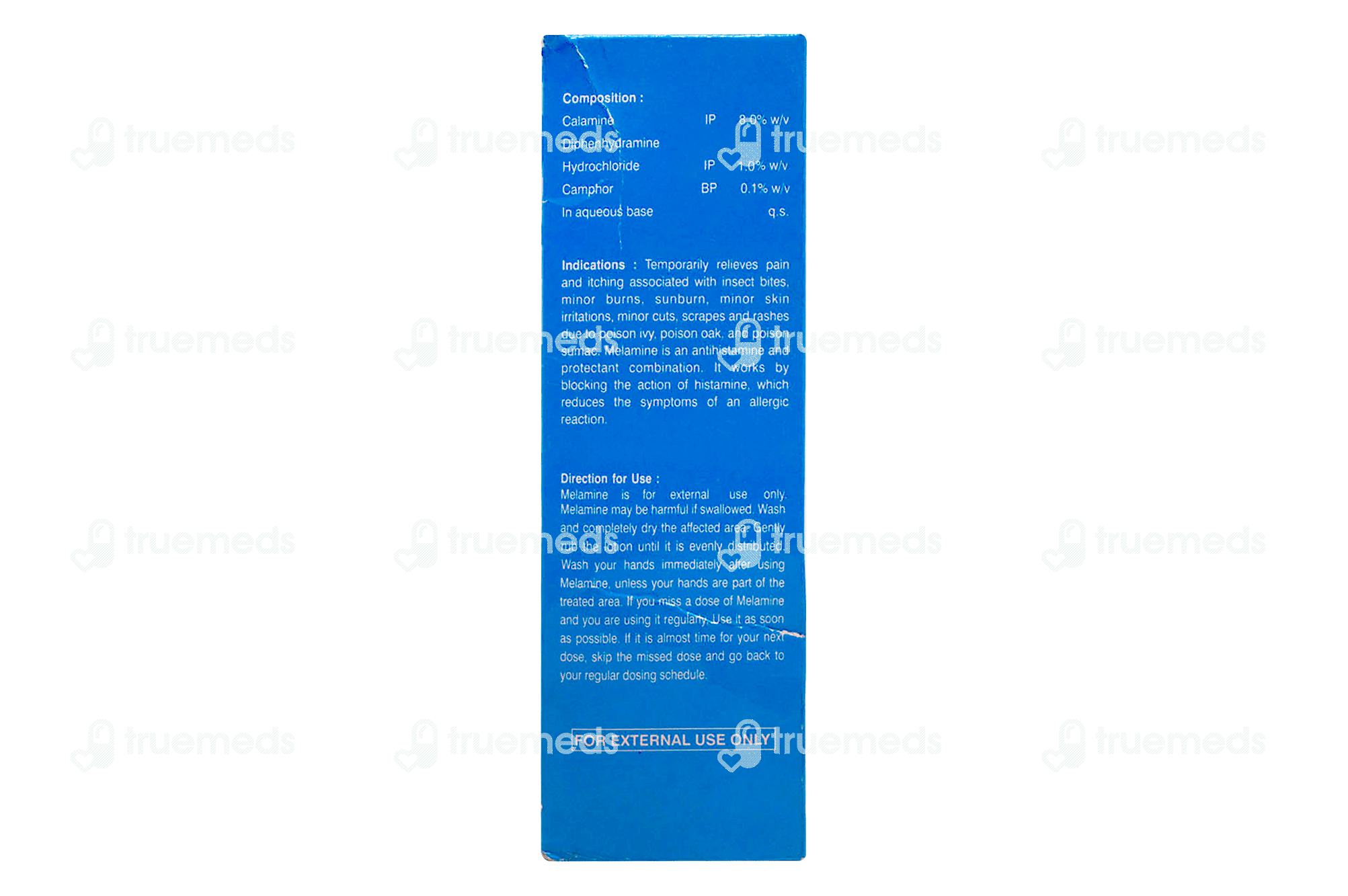 Melamine Lotion 100 Ml - Uses, Side Effects, Dosage, Price | Truemeds