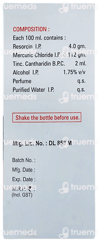 Solu Resorcinol Lotion 100 Ml - Uses, Side Effects, Dosage, Price ...