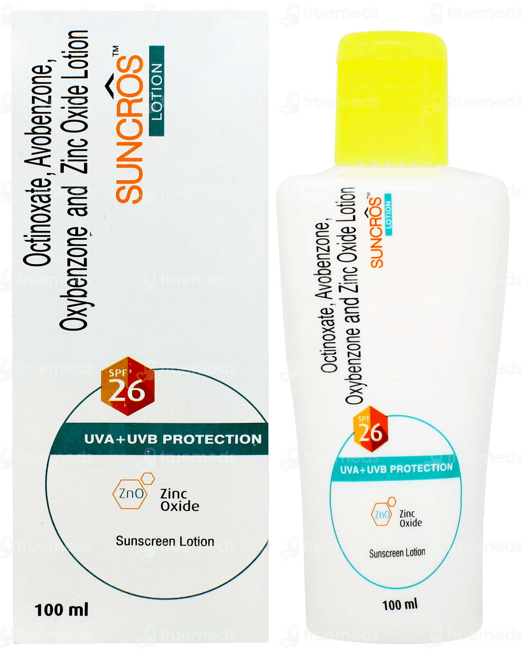 Suncros Spf 26 Lotion 100 Ml - Uses, Side Effects, Dosage, Price | Truemeds
