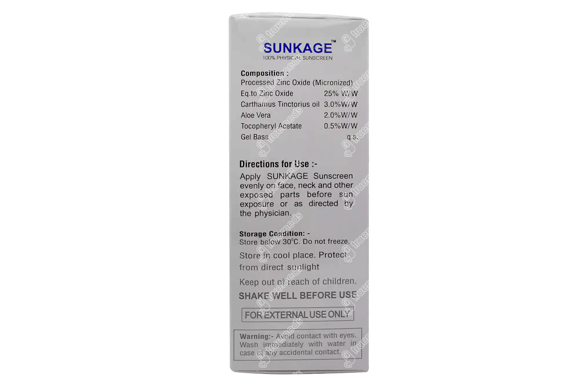 Sunkage Sunscreen 50 ML - Uses, Side Effects, Dosage, Price | Truemeds