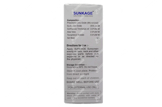Sunkage Sunscreen 50 Ml - Uses, Side Effects, Dosage, Price | Truemeds