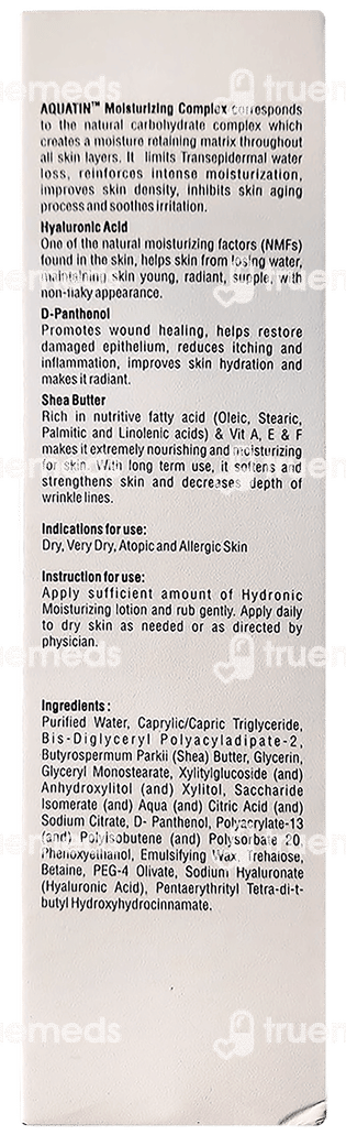 Hydronic Moisturizing Lotion 200 Ml - Uses, Side Effects, Dosage, Price ...