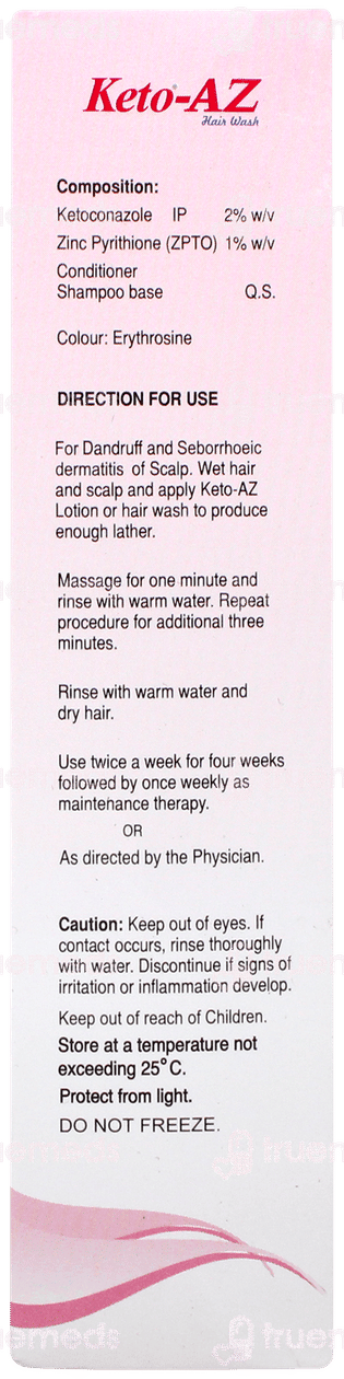 Keto Az Hair Wash Lotion 125 Ml - Uses, Side Effects, Dosage, Price ...