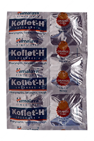 Himalaya Koflet H Orange Lozenges 6 - Uses, Side Effects, Dosage, Price ...