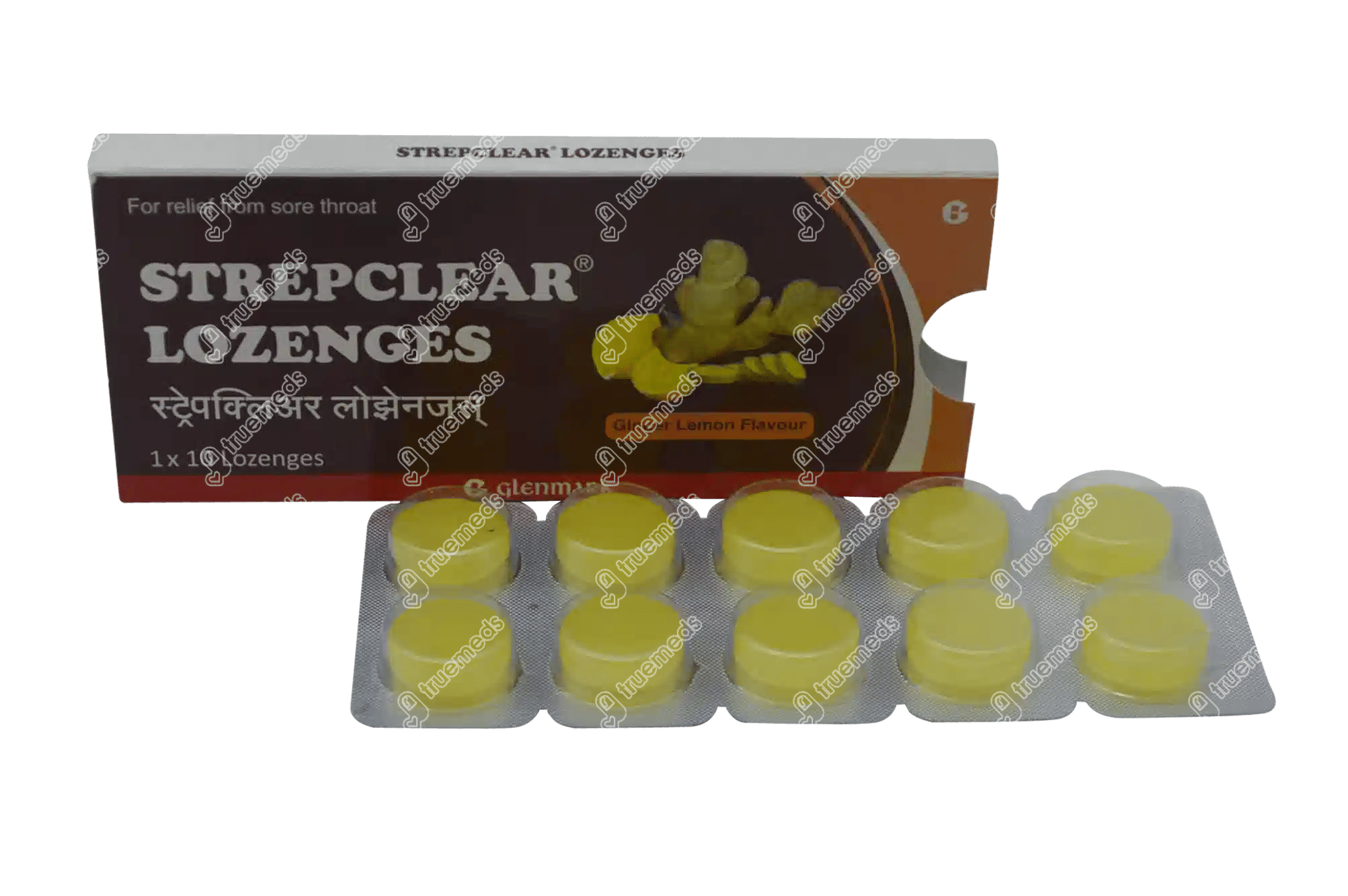 Strepclear Lozenges Ginger Lemon Flavour | Order Strepclear Lozenges ...