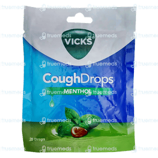 Vicks Cough Drops Menthol Lozenges 20 - Uses, Side Effects, Dosage ...