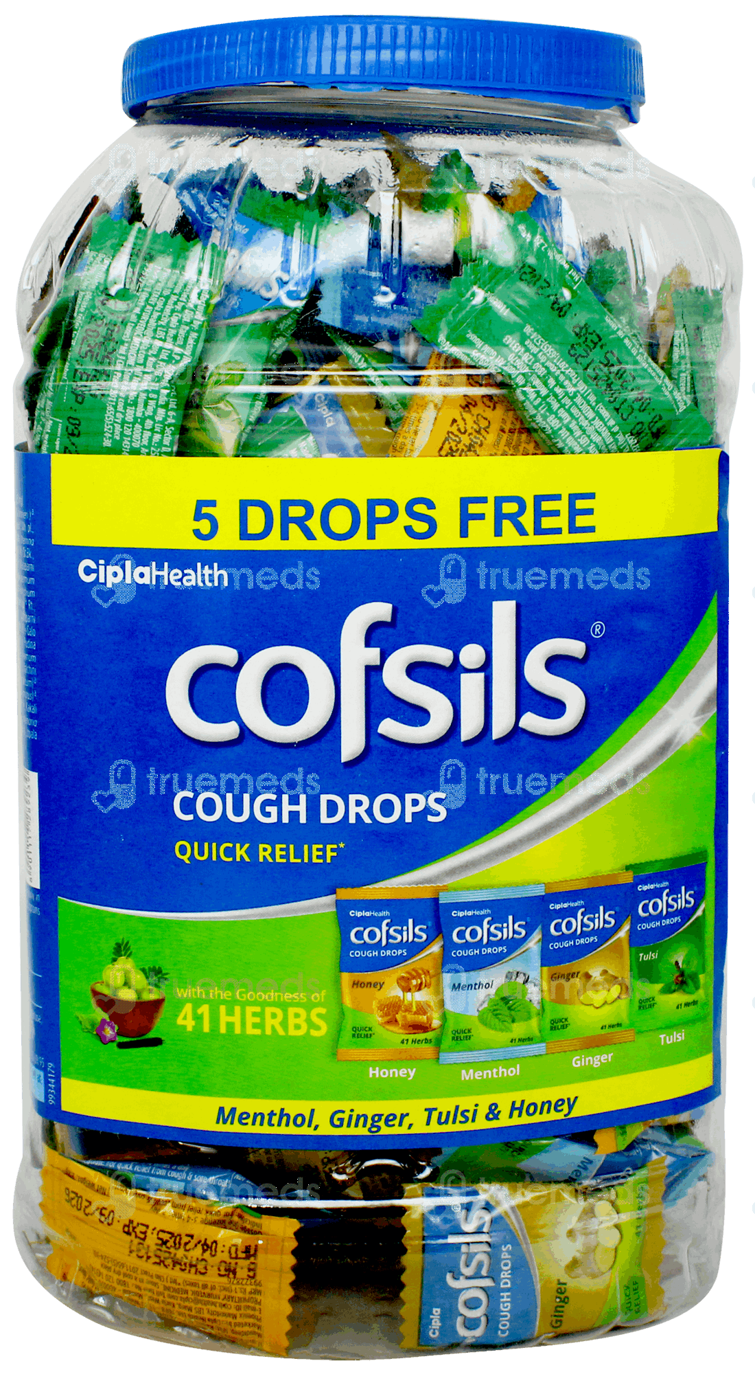 Cofsils Menthol Ginger Tulsi Honey Cough Drops 205 5 Free - Uses, Side ...
