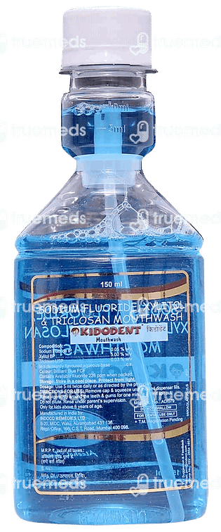 Kidodent Mouth Wash 150 Ml - Uses, Side Effects, Dosage, Price | Truemeds