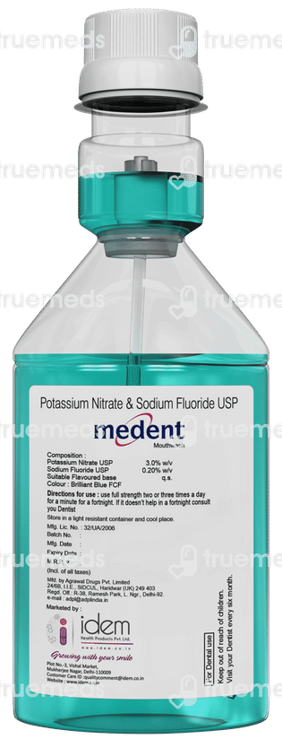 Medent Mouthwash 100 Ml - Uses, Side Effects, Dosage, Price | Truemeds