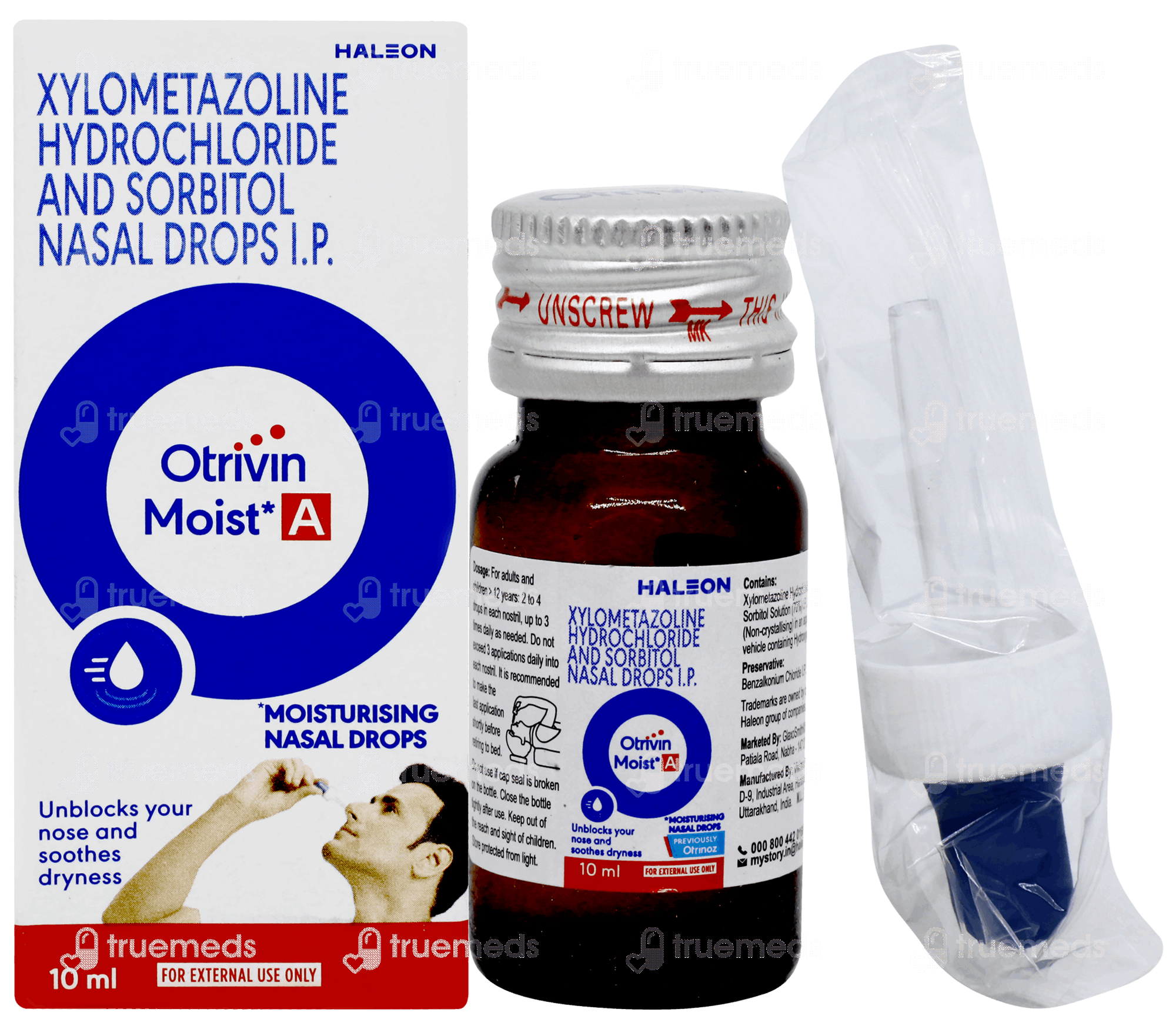 Otrivin Moist A Nasal Drops 10ml - Uses, Side Effects, Dosage, Price ...