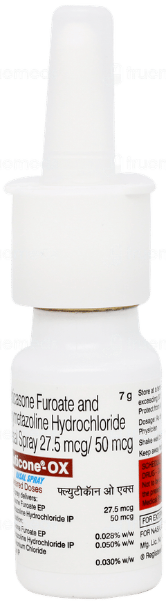Fluticone Ox 27550 Mcg Nasal Spray 70 Md - Uses, Side Effects, Dosage ...