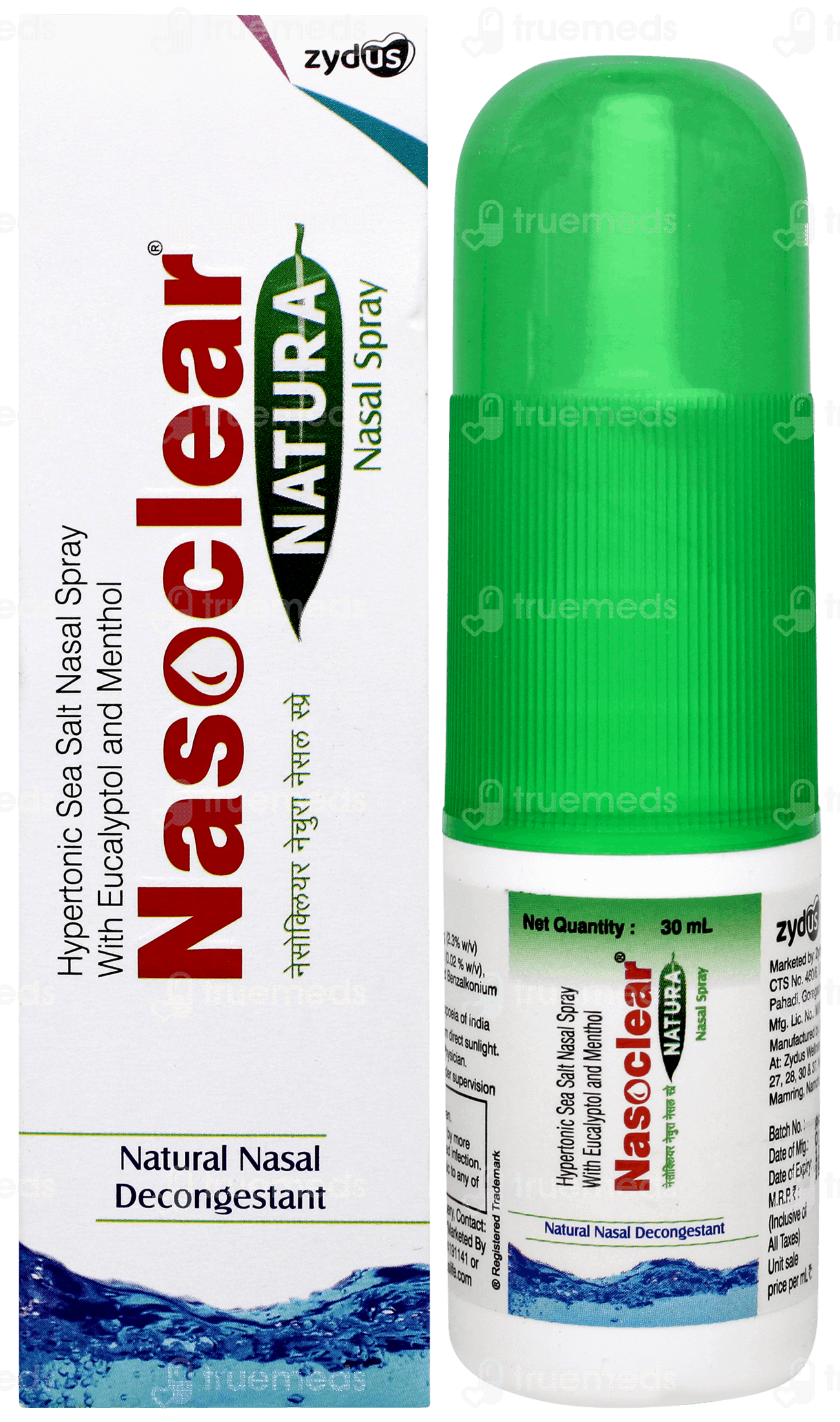 Nasoclear Natura Nasal Spray 30 Ml - Uses, Side Effects, Dosage, Price ...