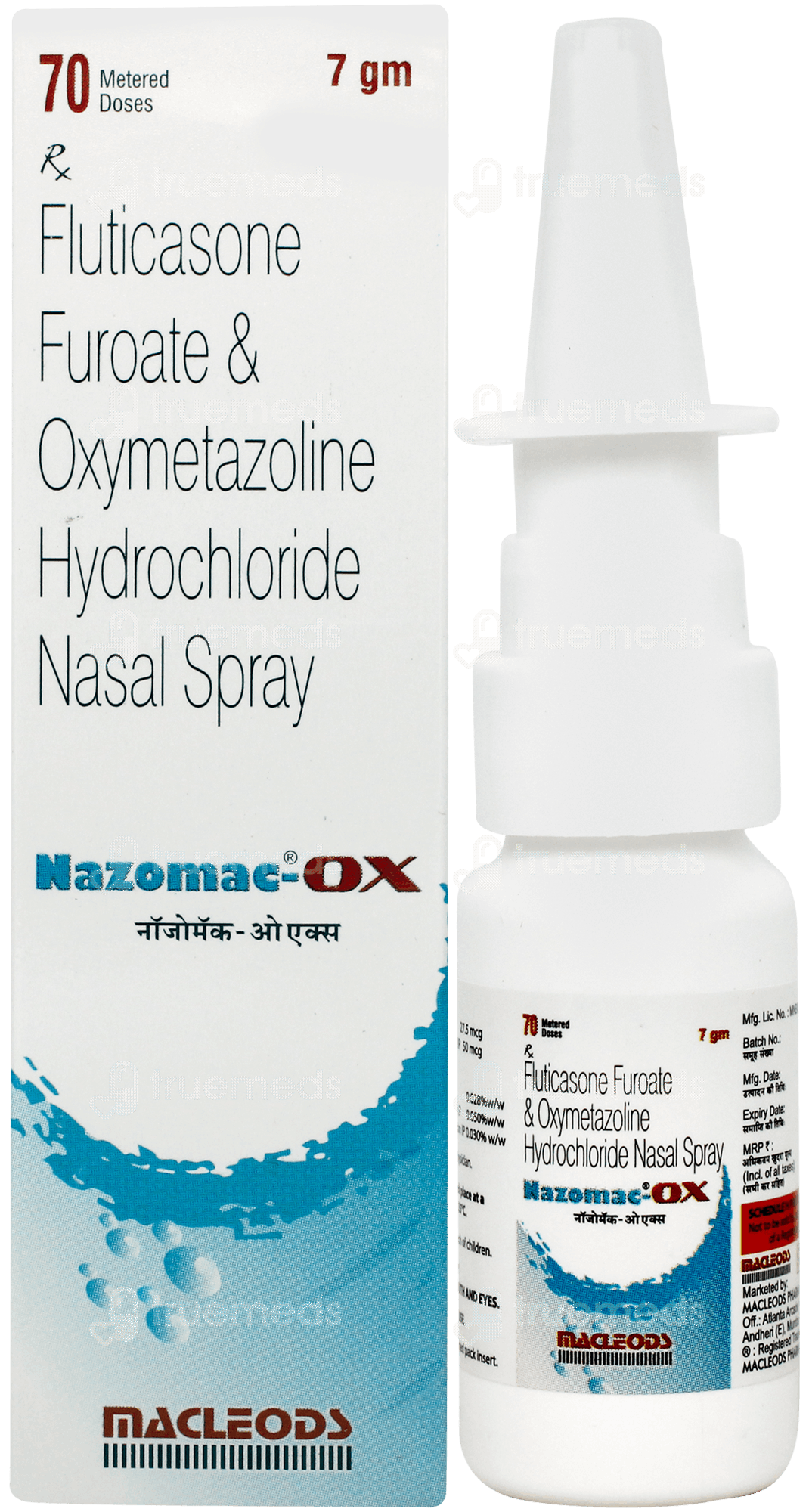Nazomac Ox Nasal Spray 70mdi - Uses, Side Effects, Dosage, Price | Truemeds