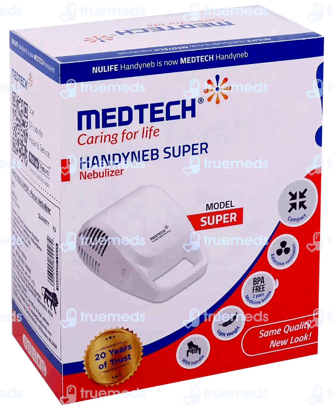 Medtech Handyneb Super Nebulizer 1 - Uses, Side Effects, Dosage, Price ...