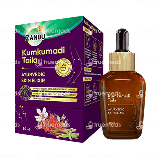 Zandu Kumkumadi Taila 30 Ml - Uses, Side Effects, Dosage, Price | Truemeds