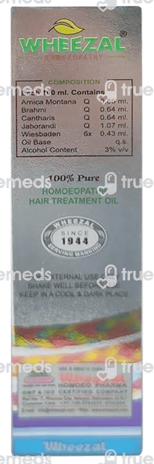 Wheezal Jaborandi Hair Treatment Oil 100 Ml - Uses, Side Effects ...