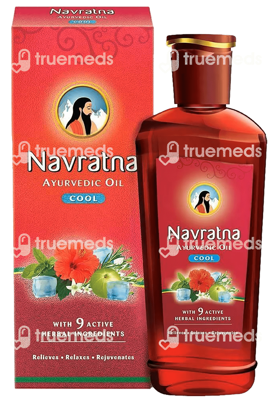 Navratna Ayurvedic Cool Hair Oil 200 Ml - Uses, Side Effects, Dosage ...