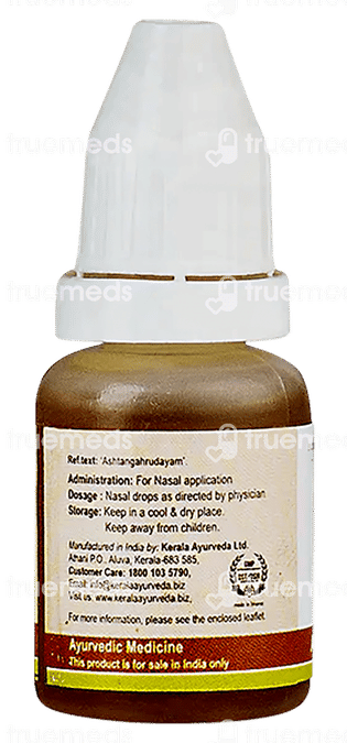 Kerala Ayurveda Anu Thailam 10 Ml - Uses, Side Effects, Dosage, Price ...