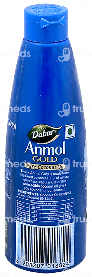Dabur Anmol Gold Pure Coconut Oil 175 Ml - Uses, Side Effects, Dosage ...