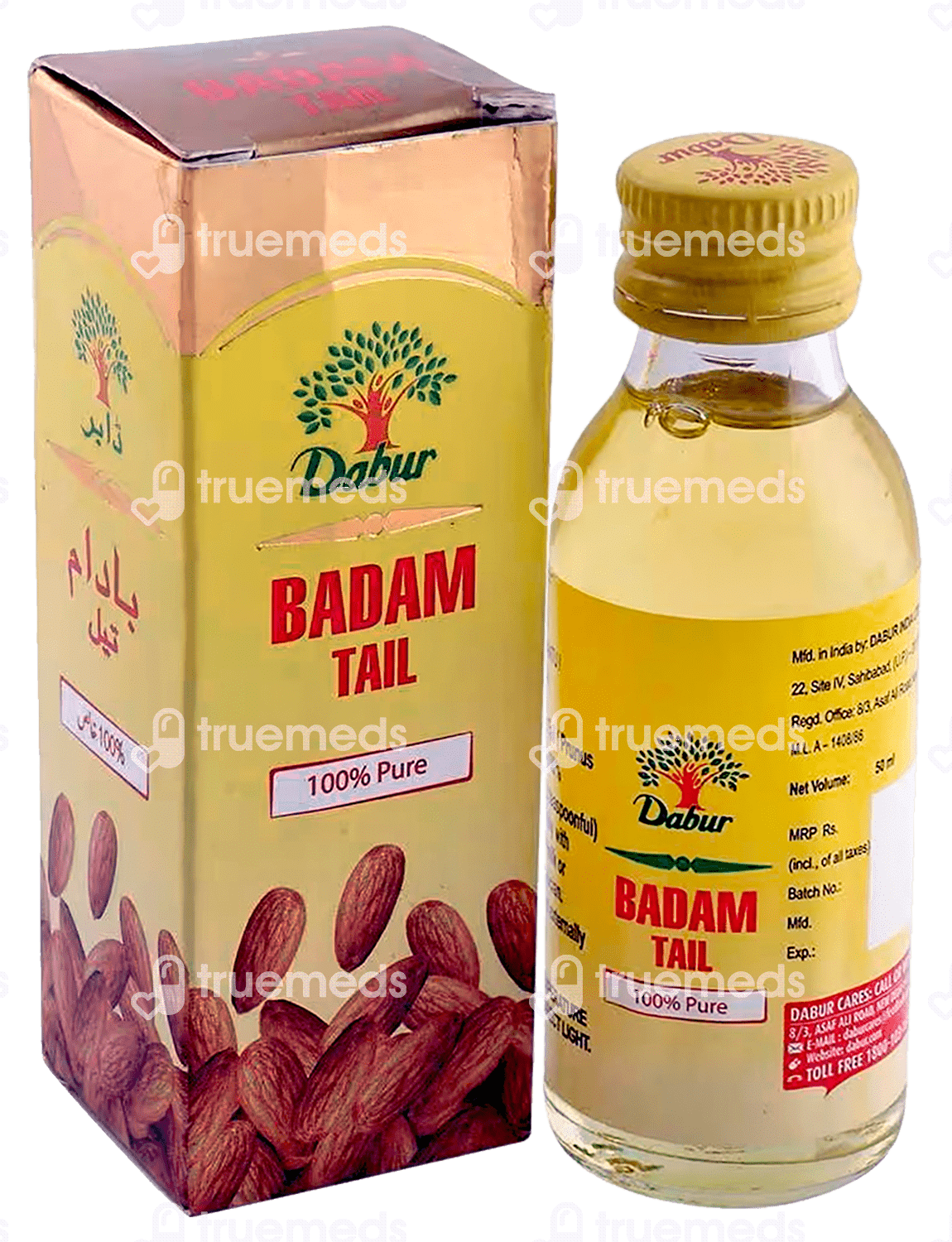 Dabur Badam Tail 50 Ml - Uses, Side Effects, Dosage, Price | Truemeds