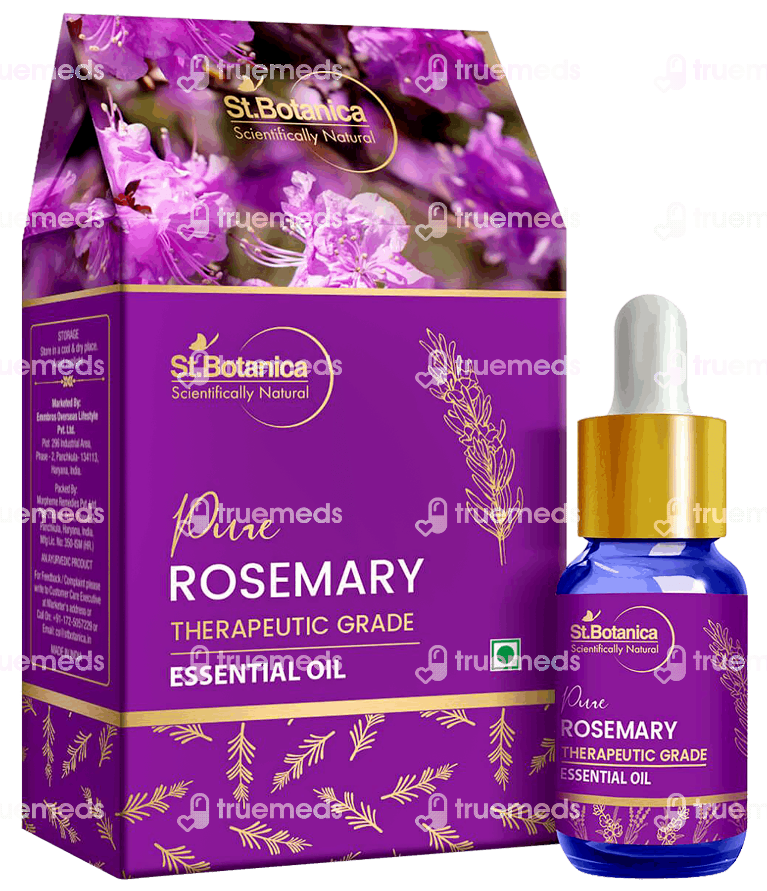 St Botanica Pure Rosemary Essential Oil 15 Ml - Uses, Side Effects ...