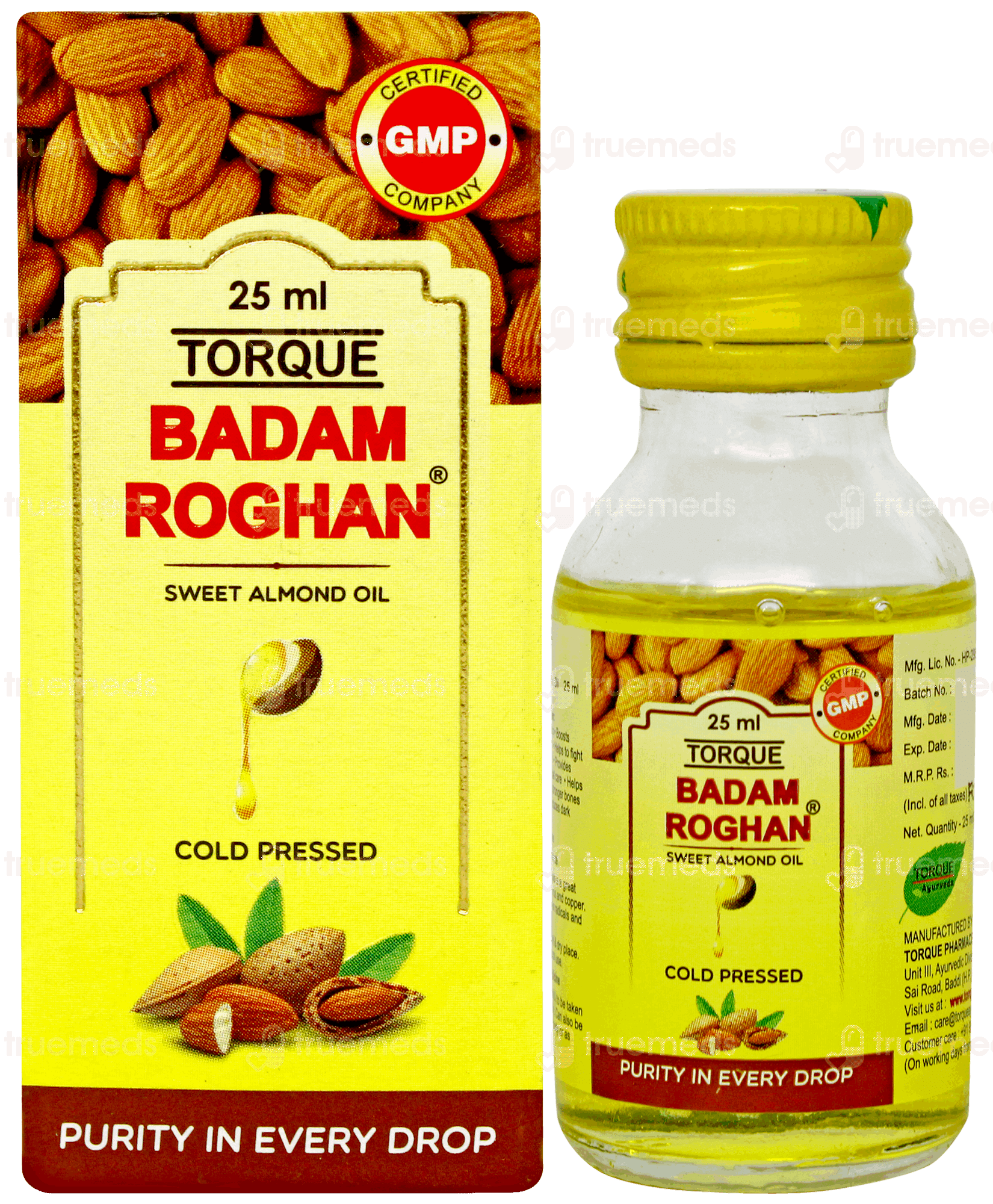 Torque Badam Roghan Oil 25 Ml - Uses, Side Effects, Dosage, Price ...