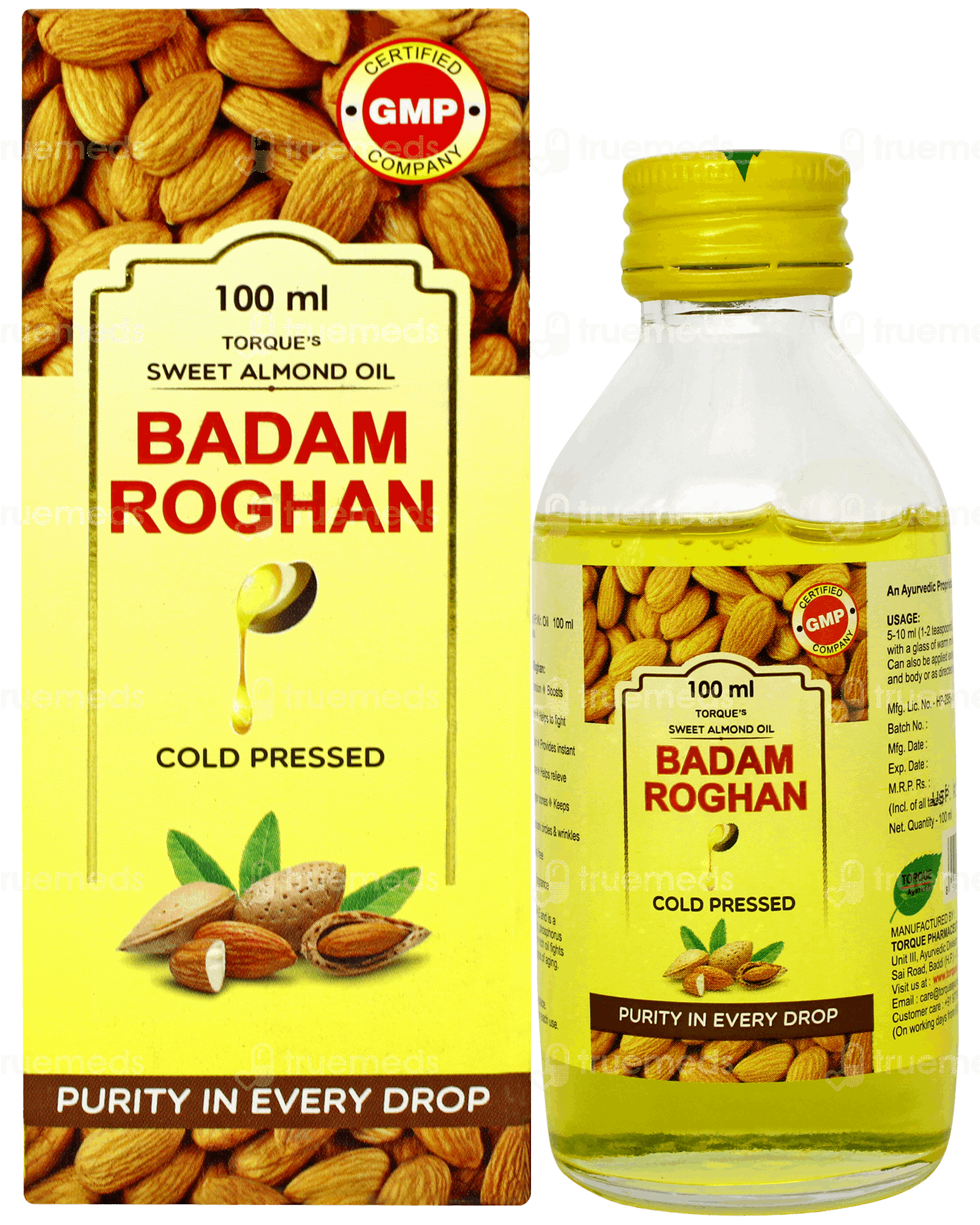 Torque Badam Roghan Oil 100 Ml - Uses, Side Effects, Dosage, Price ...
