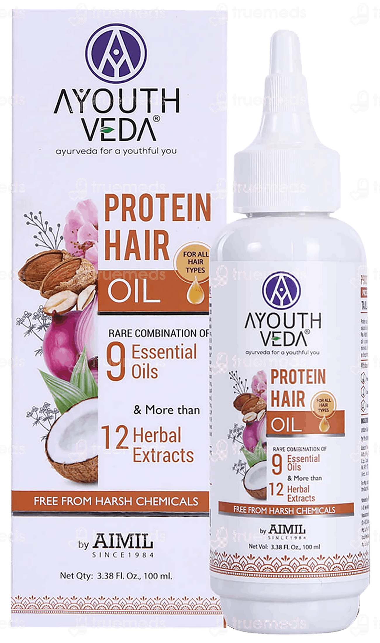 Ayouth Veda Protein Hair Oil 100ml - Uses, Side Effects, Dosage, Price ...