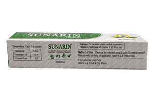 Sunarin Ointment 20 Gm - Uses, Side Effects, Dosage, Price | Truemeds