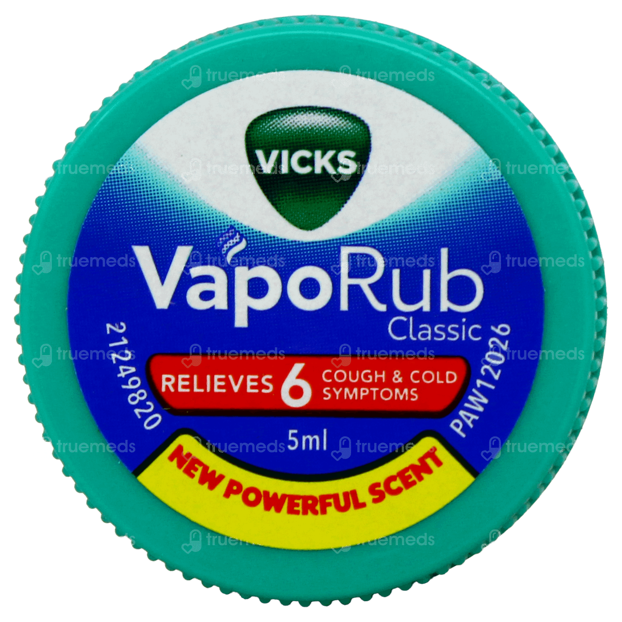 Vicks Vaporub Classic New Powerful Scent 5ml - Uses, Side Effects ...