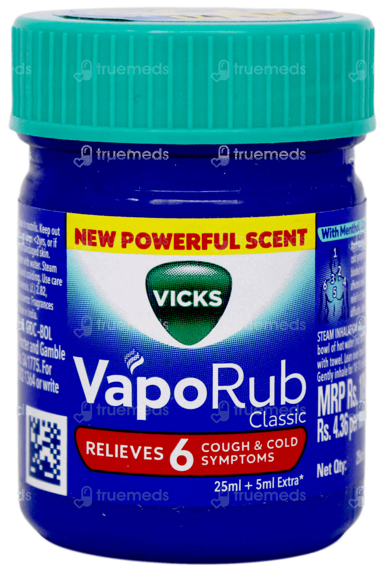 Vicks Vaporub Classic New Powerful Scent 25ml5ml Extra - Uses, Side ...