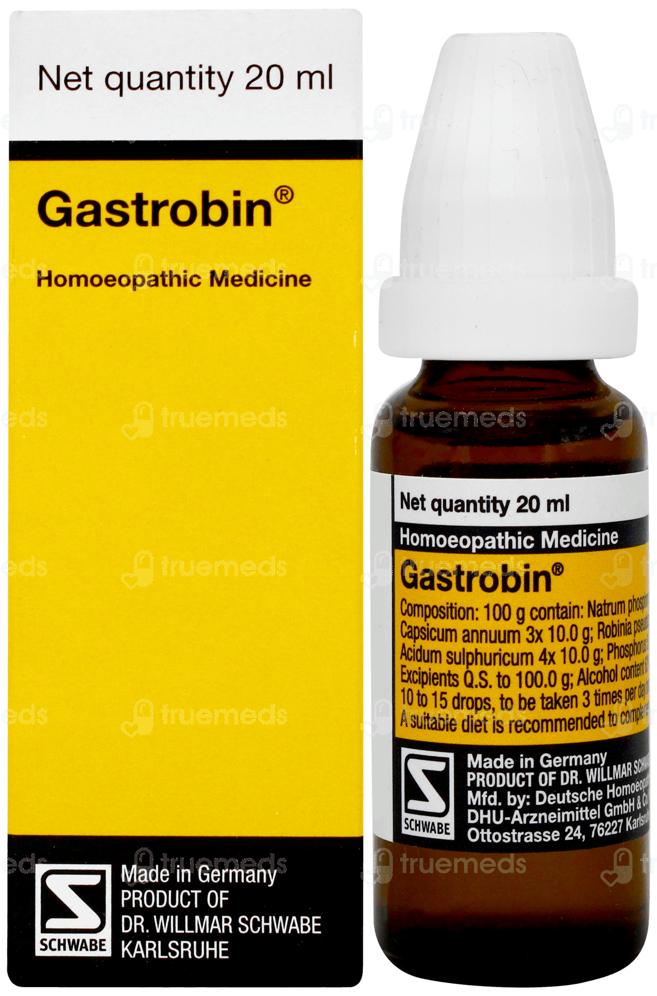 Dr Willmar Schwabe Germany Gastrobin Drop 20 Ml - Uses, Side Effects ...