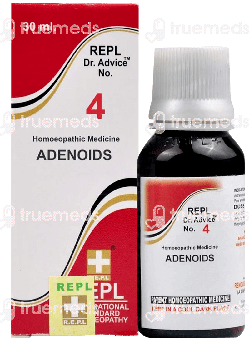 Repl Dr Advice No 4 Adenoids Drop 30 Ml - Uses, Side Effects, Dosage ...