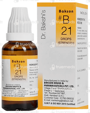 Baksons B21 Drop 30 Ml - Uses, Side Effects, Dosage, Price | Truemeds