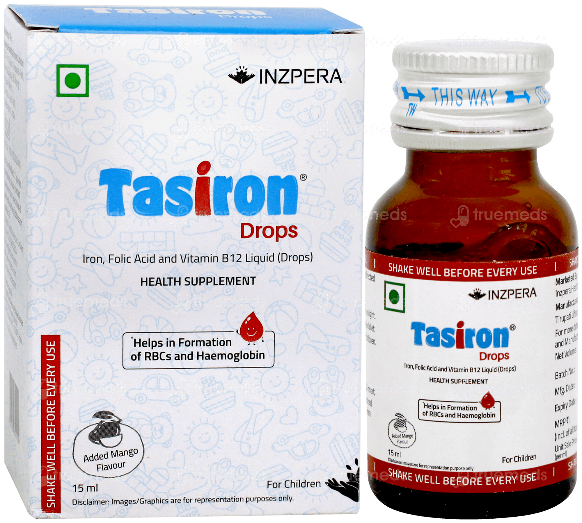 Tasiron Mango Flavour Oral Drops 15ml - Uses, Side Effects, Dosage ...