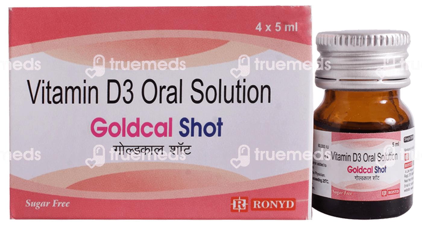 Goldcal Shot Sugar Free Solution 5ml: Uses, Side Effects, Price ...